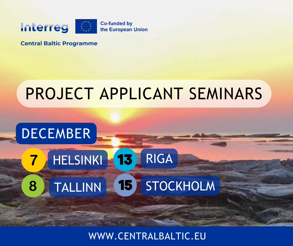 Announcing the second and third call for applications - Central Baltic