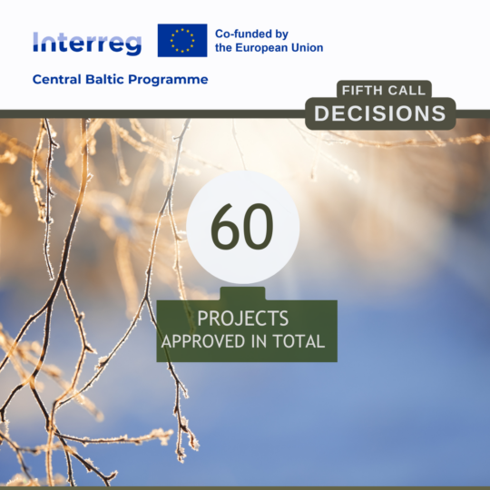60 New Projects Approved in the Fifth Call - Central Baltic